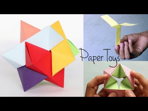 DIY Toys Made Of Paper | Tutorial for Kids | Paper Craft | Ventuno Art ...