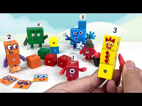 DIY Numberblocks Toys – Magnetic Cubes Poseable Figures || Keiths Toy ...