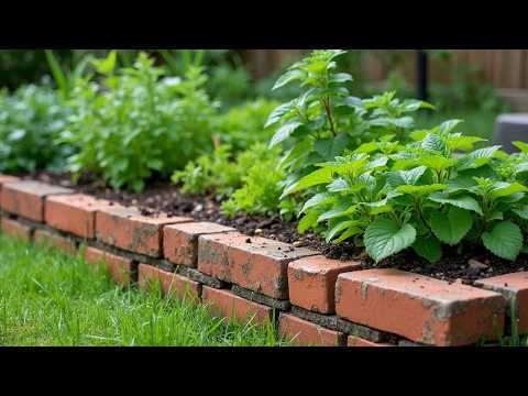 Creative DIY Garden Ideas with Bricks , Wood Logs and Stones ...